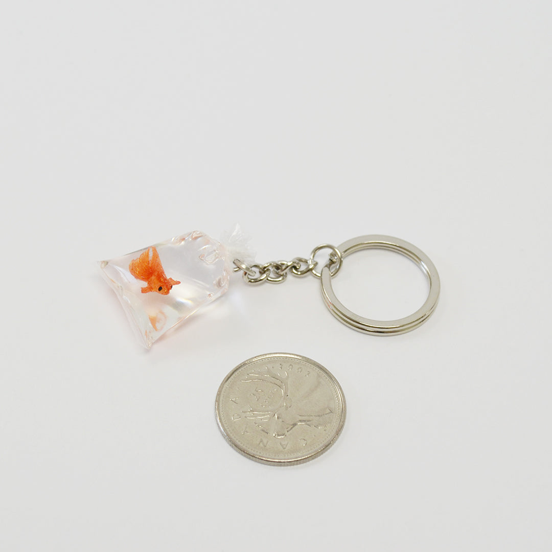 Orange Goldfish in Bag Keychain – Petite Workshop