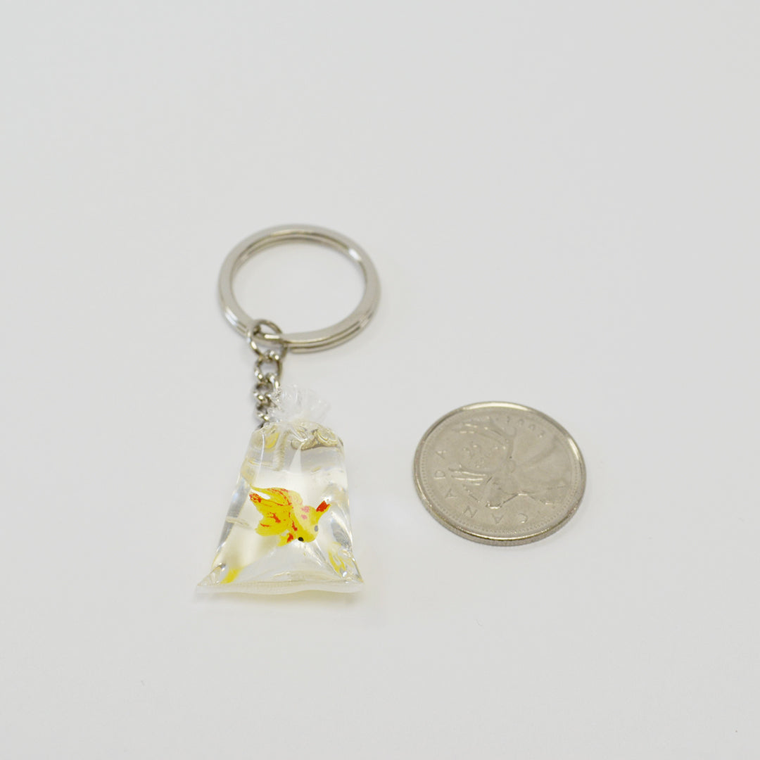 Yellow Goldfish in Bag Keychain – Petite Workshop