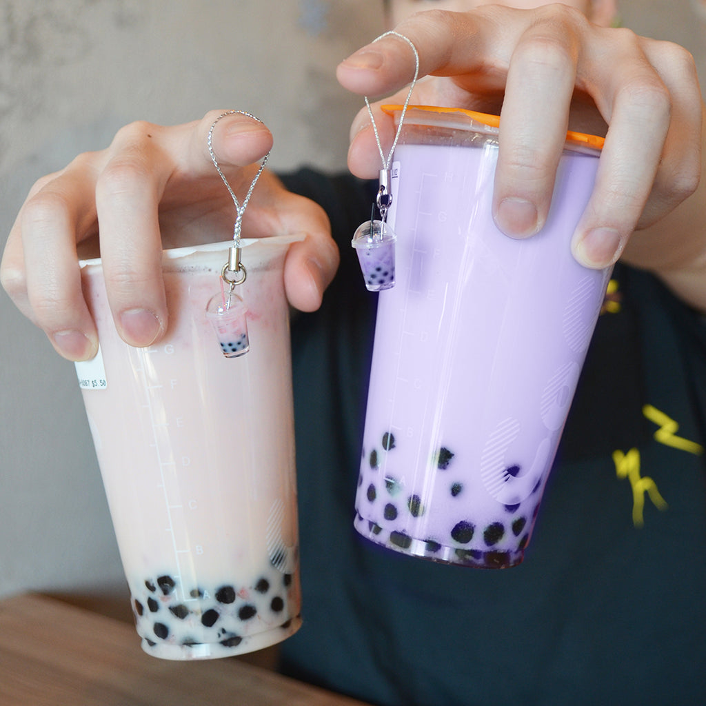 Strawberry Boba Bubble Tea Keychain – Petite Workshop